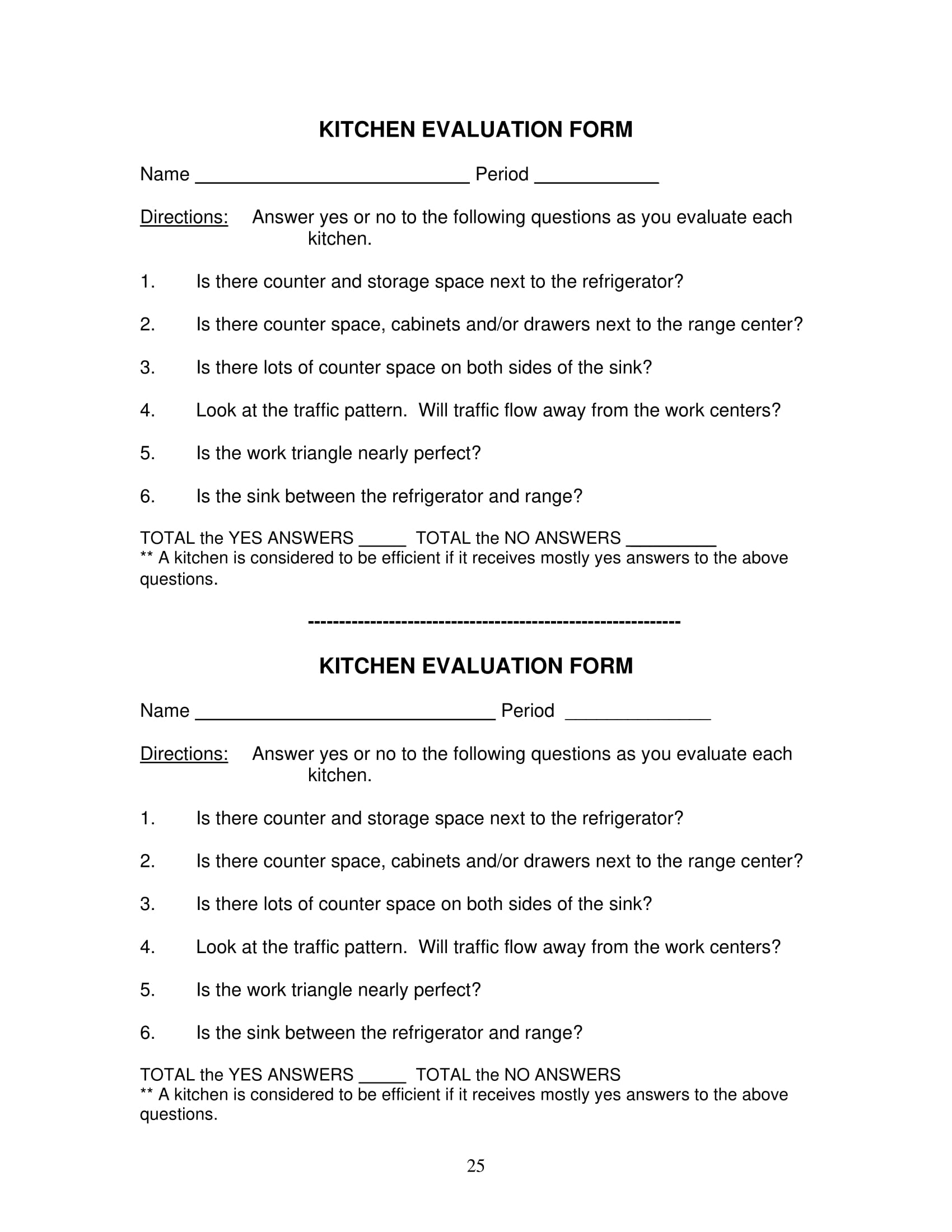 FREE 8+ Kitchen Evaluation Forms in PDF | MS Word