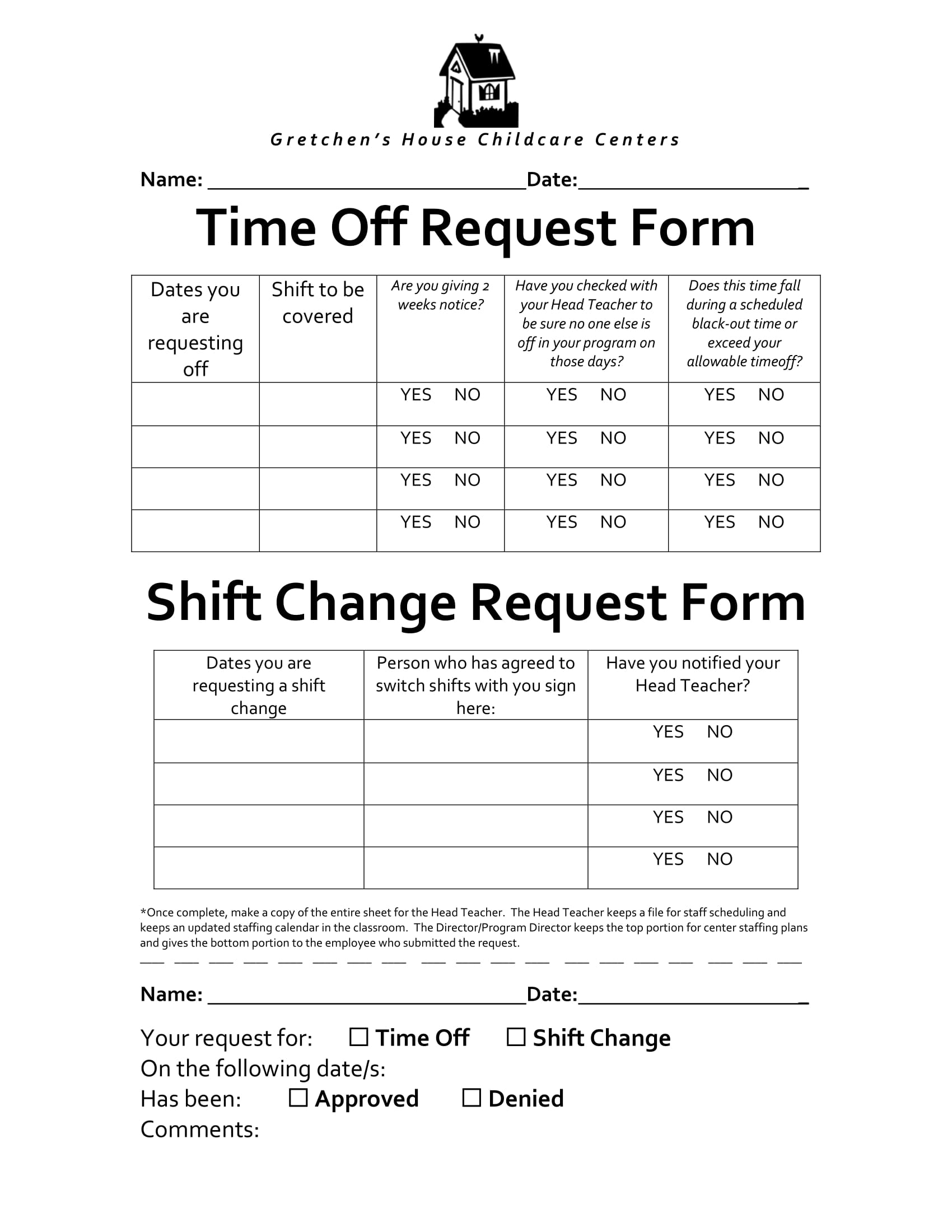 FREE 12+ Shift Change Request Form Samples, PDF, MS Word, Google Docs