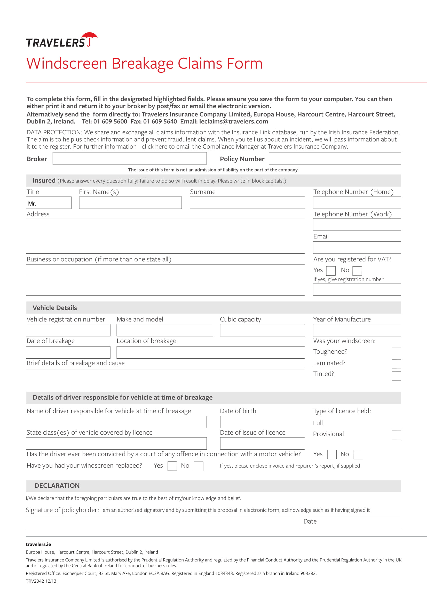 FREE 6+ Breakage Report Forms in PDF | MS Word | Excel