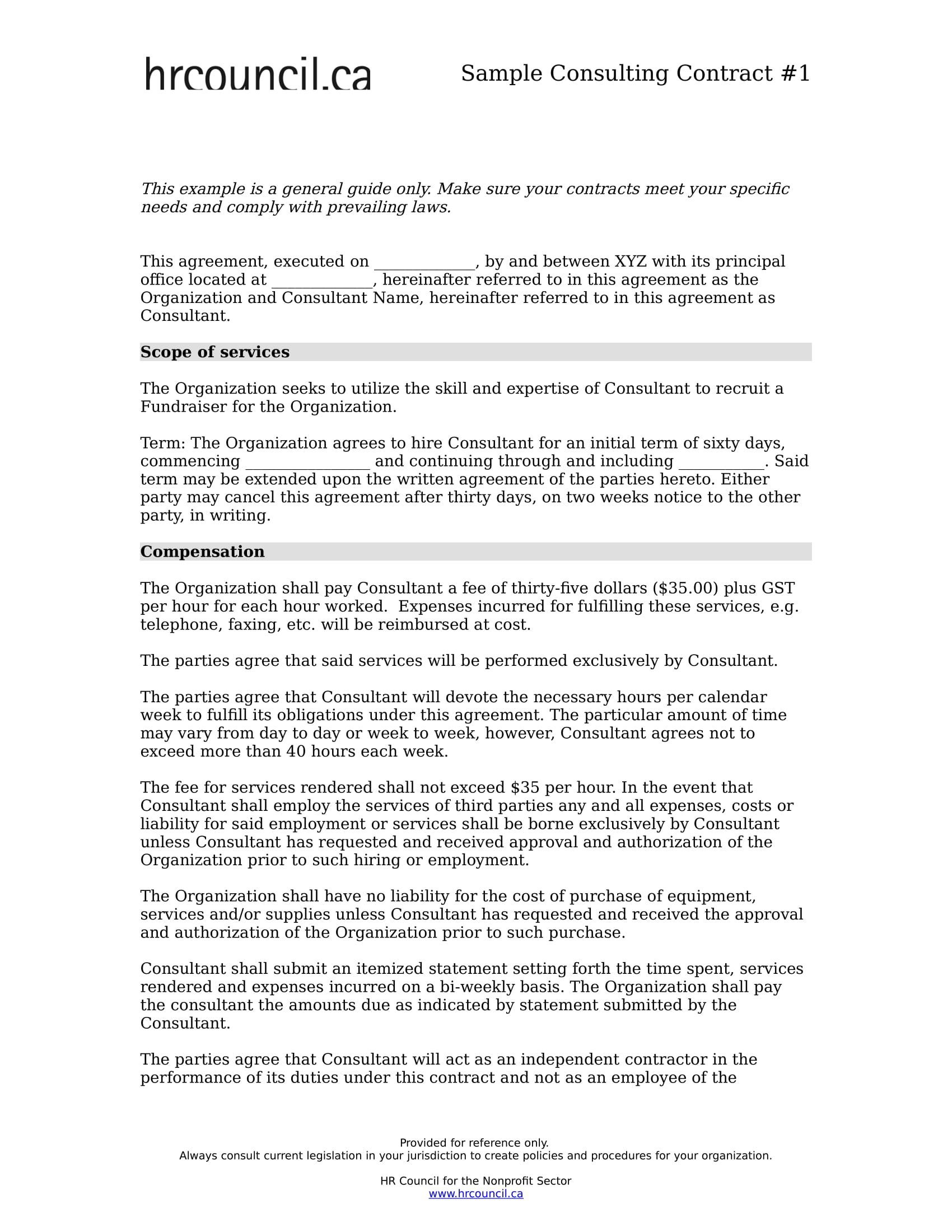 FREE 8+ Consulting Contract Forms in PDF | MS Word