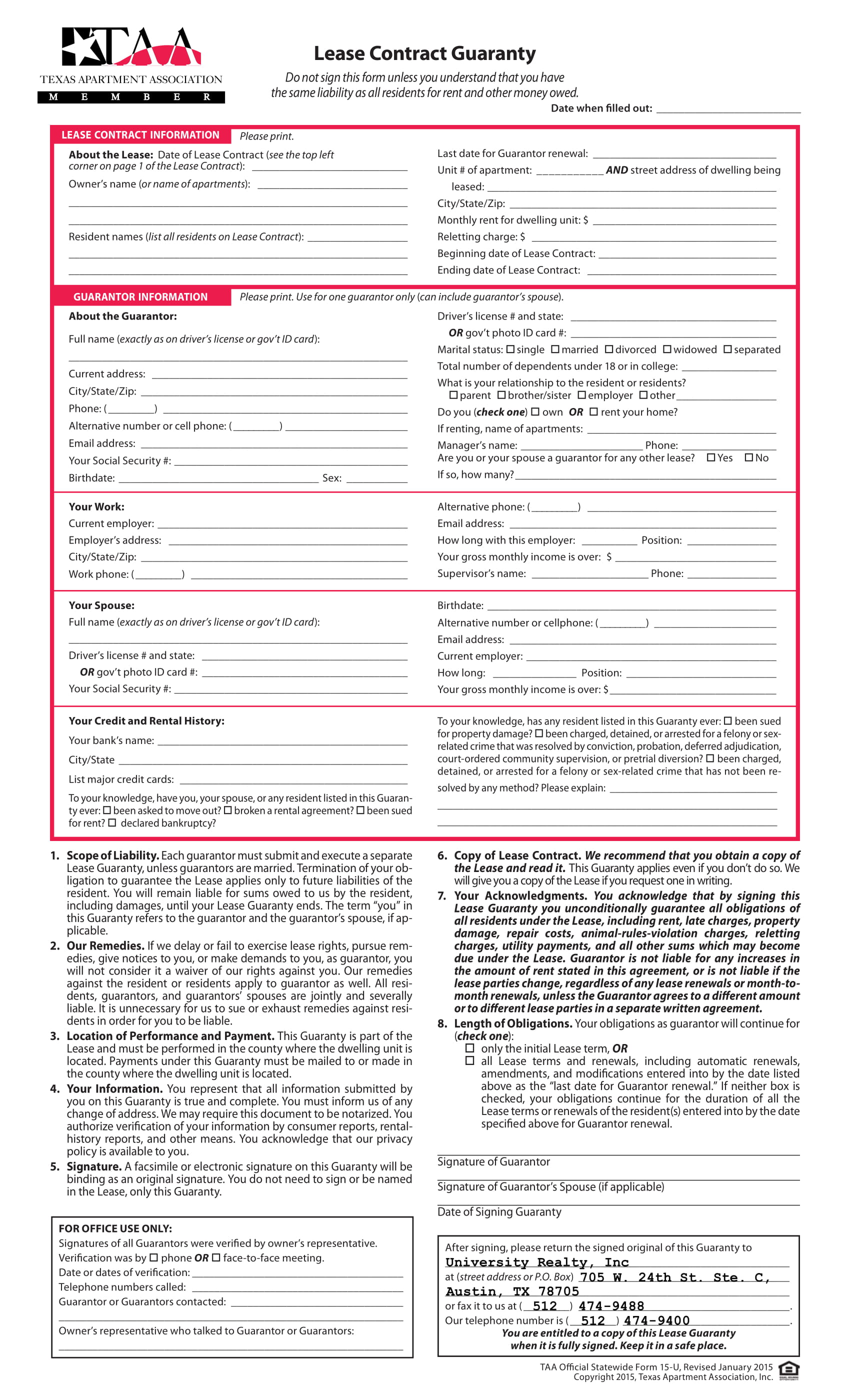FREE 6+ Guaranty Agreement Contract Forms in PDF | MS Word