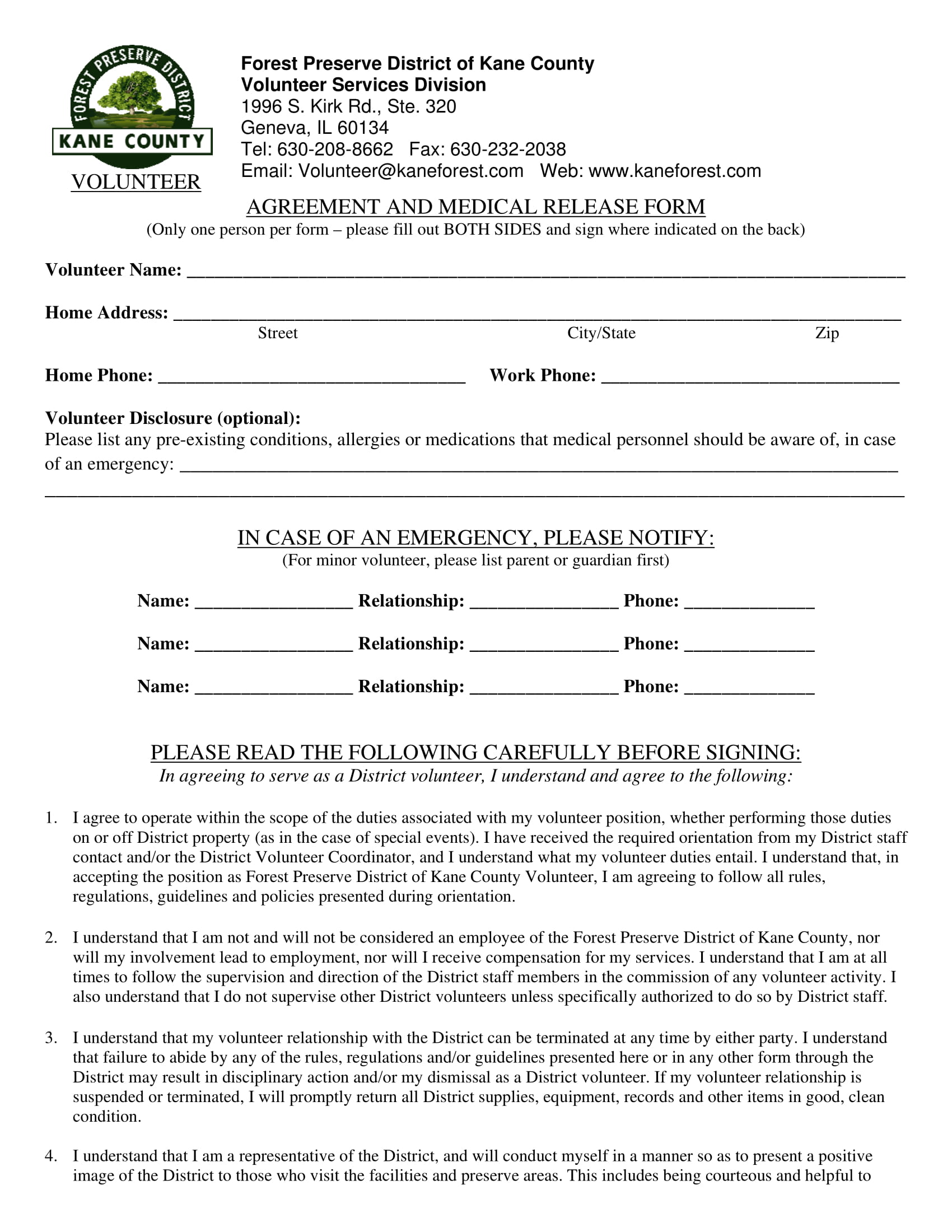 FREE 4+ Medical Release Agreement Contract Forms in PDF