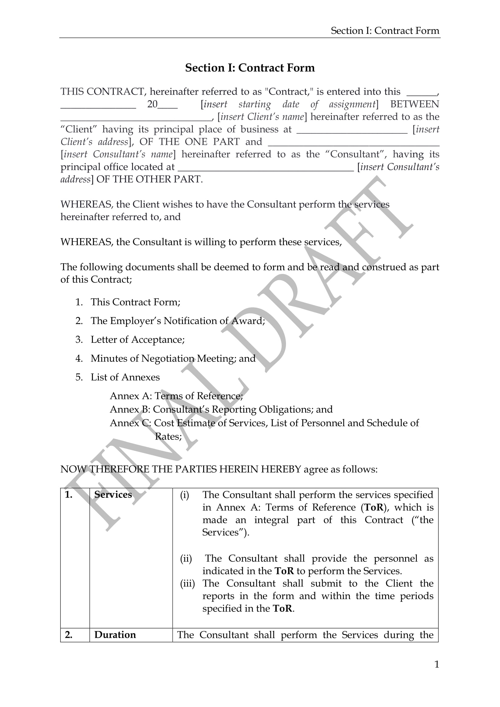 FREE 8+ Consulting Contract Forms in PDF | MS Word