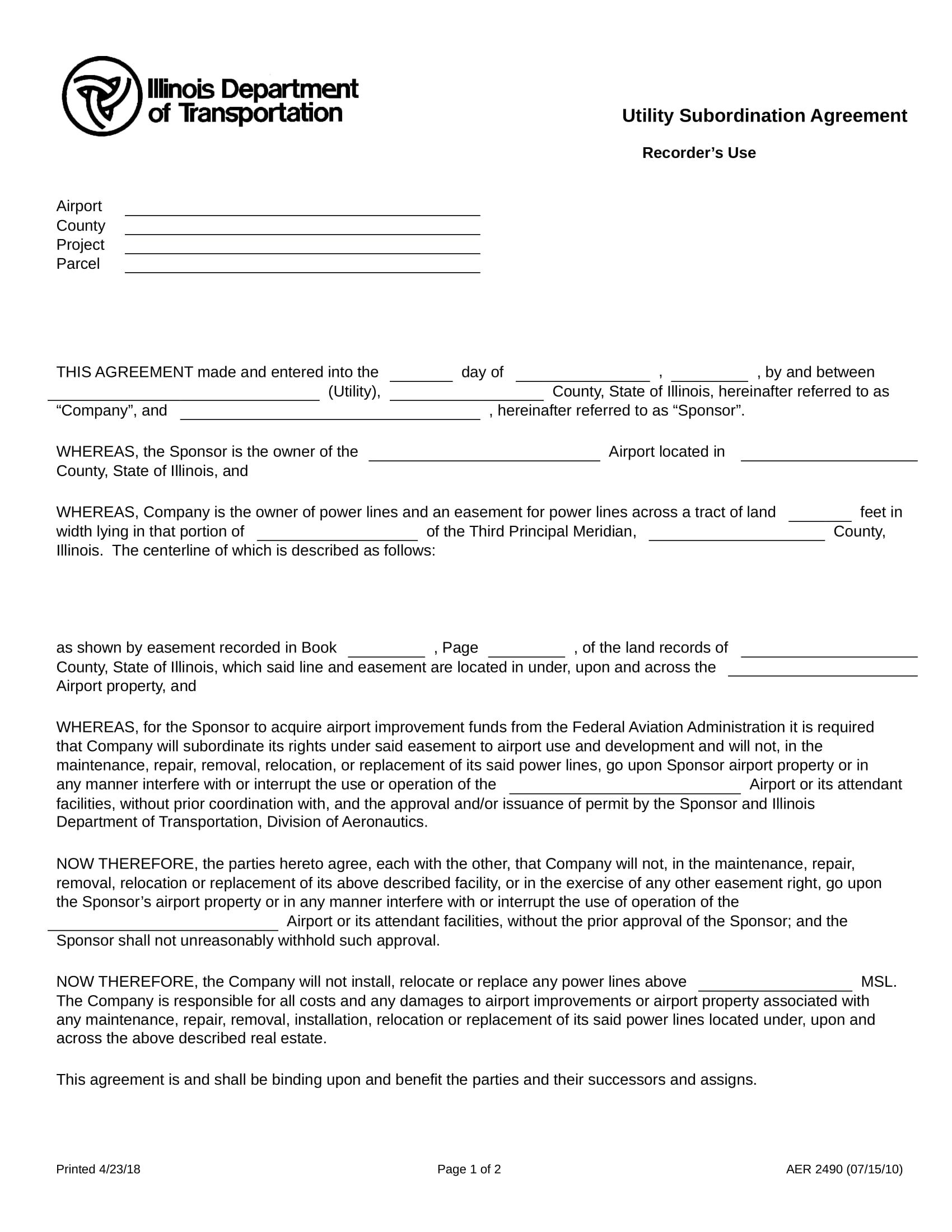 FREE 5+ Subordination Agreement Contract Forms in PDF | MS Word