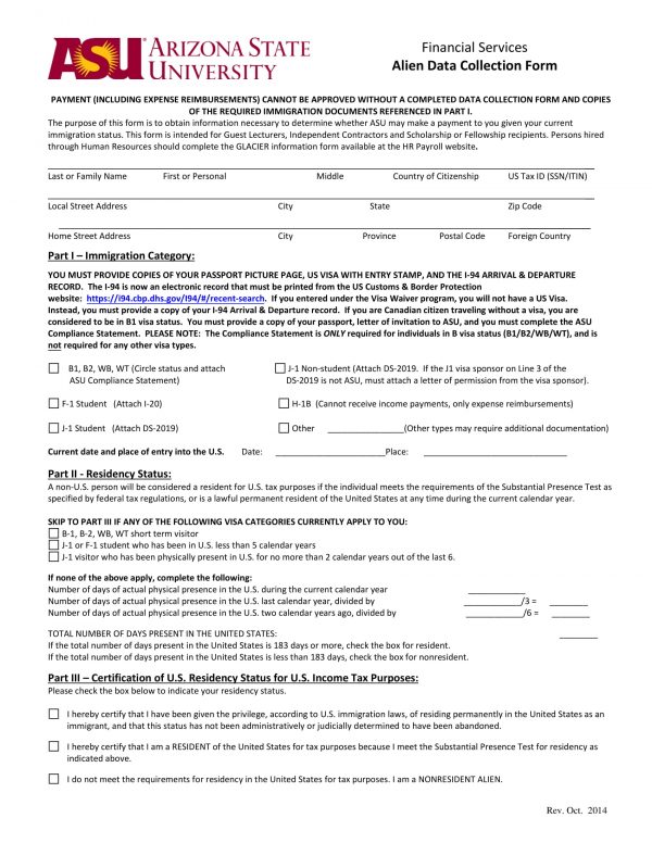 FREE 2+ Alien Data Collection Forms in PDF