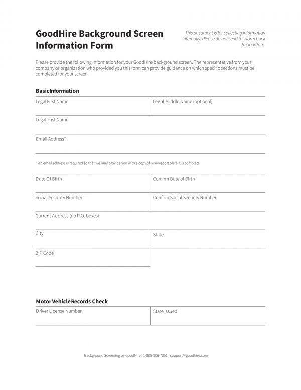 FREE 3+ Background Information Forms in PDF | MS Word