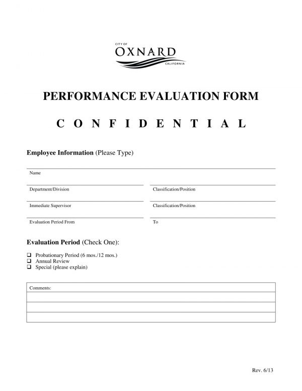 FREE 11+ Confidential Evaluation Forms in PDF | MS Word