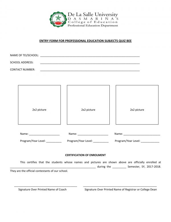 FREE 12+ Education Forms for Students, Teachers, and Schools in PDF ...