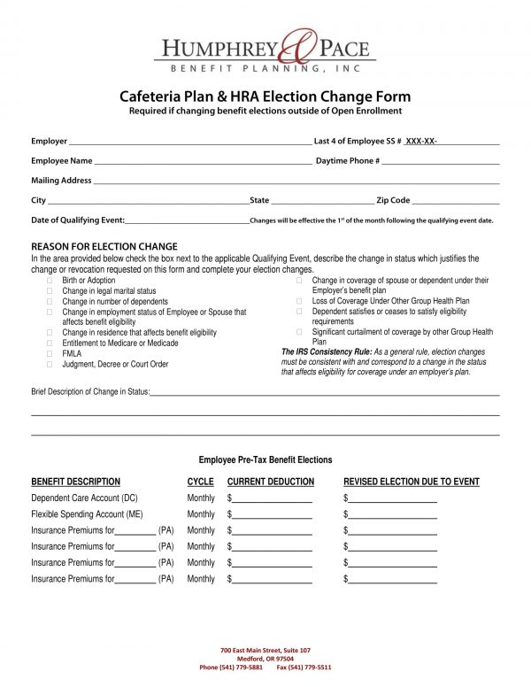 FREE 11+ Employee Election Forms in PDF | MS Word