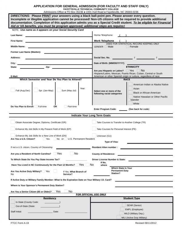 FREE 12+ Faculty and Staff Forms in PDF | MS Word