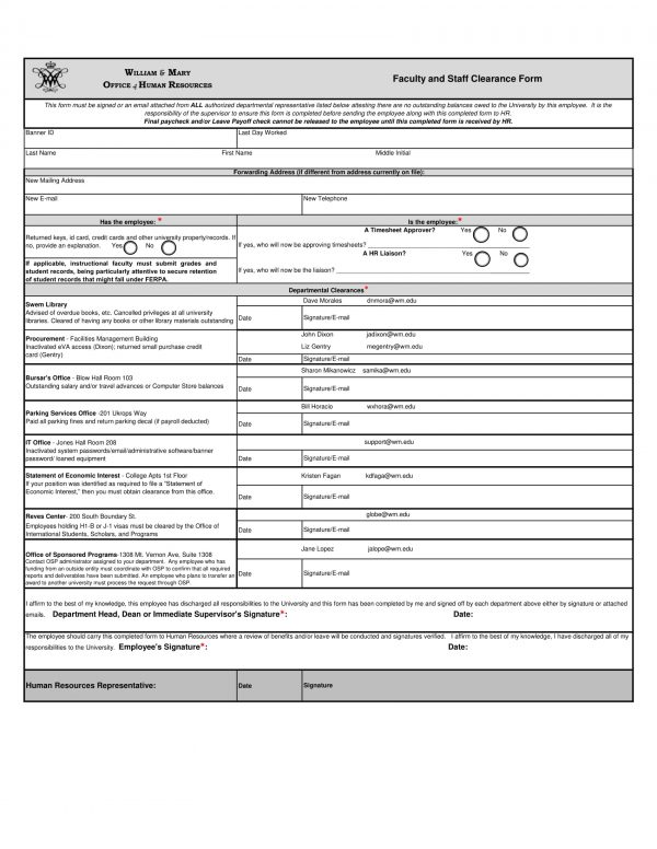 FREE 14+ Faculty and Students Forms in PDF | MS Word | Excel