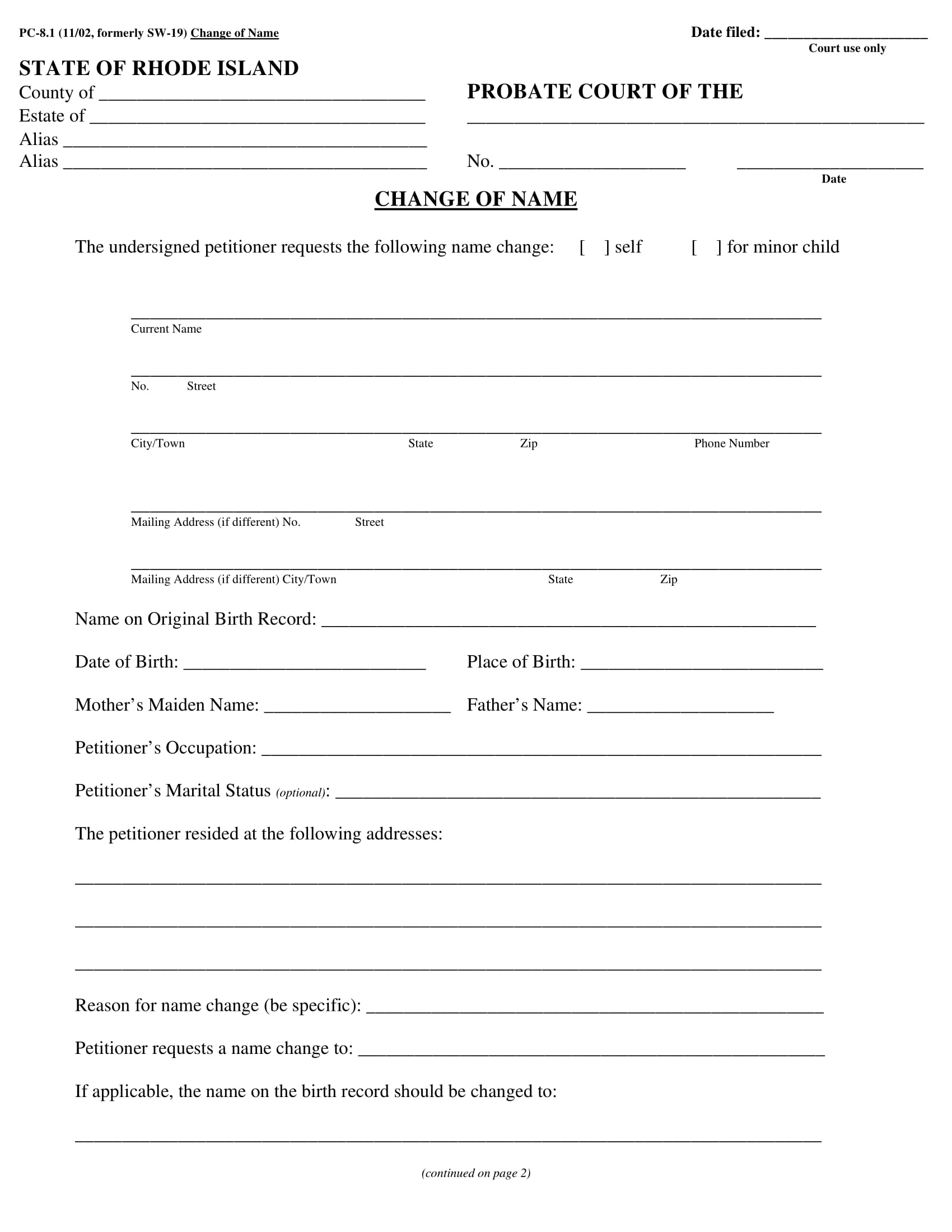 FREE 4 Legal Name Change Forms In PDF MS Word FREE 4 Legal Name Change Forms In PDF MS Word