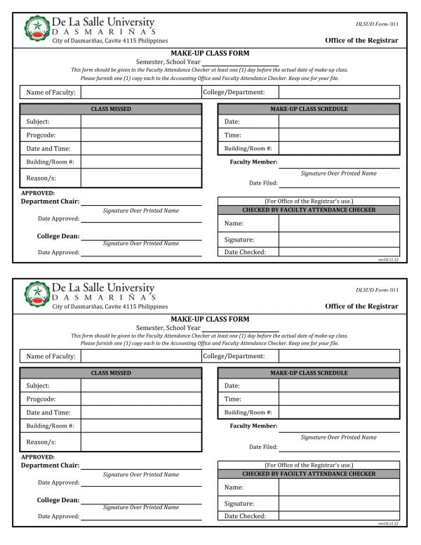 FREE 10+ Registrar Forms for Faculty in PDF | MS Word