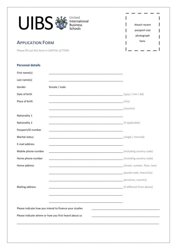 FREE 10+ School of Business Forms in PDF | MS Word