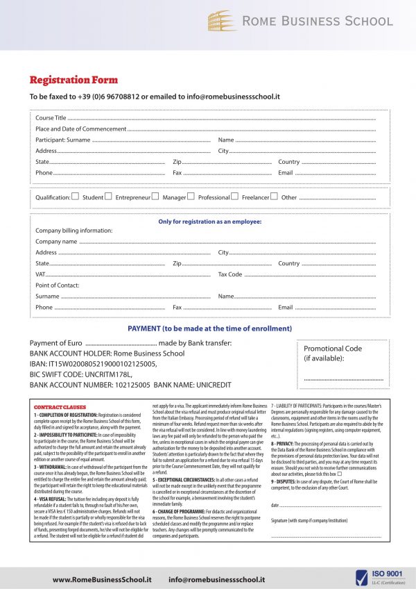 FREE 10+ School of Business Forms in PDF | MS Word