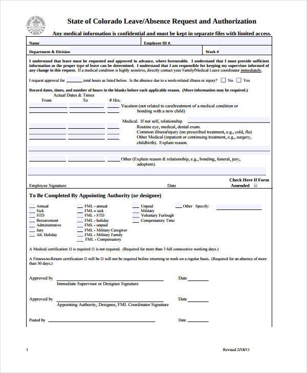 FREE 10+ Compensatory Time Authorization Forms in PDF | MS Word