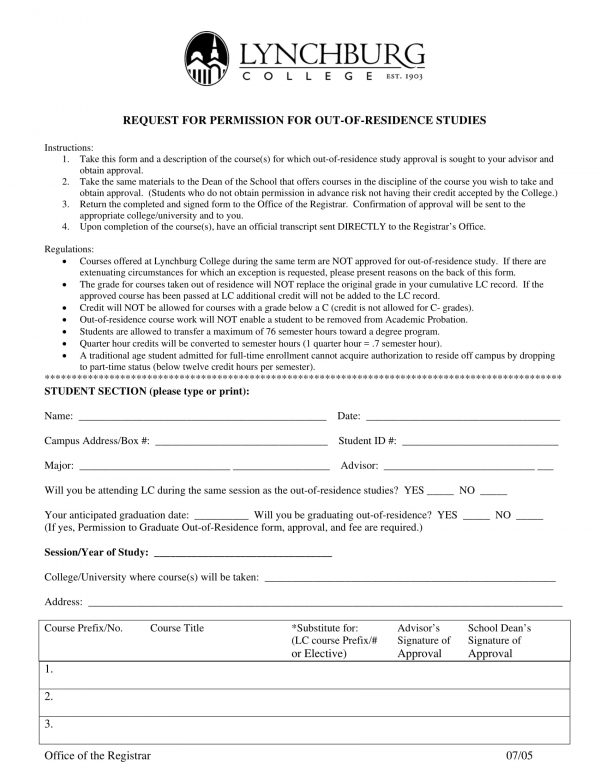 FREE 13+ Current Student Forms in PDF | MS Word