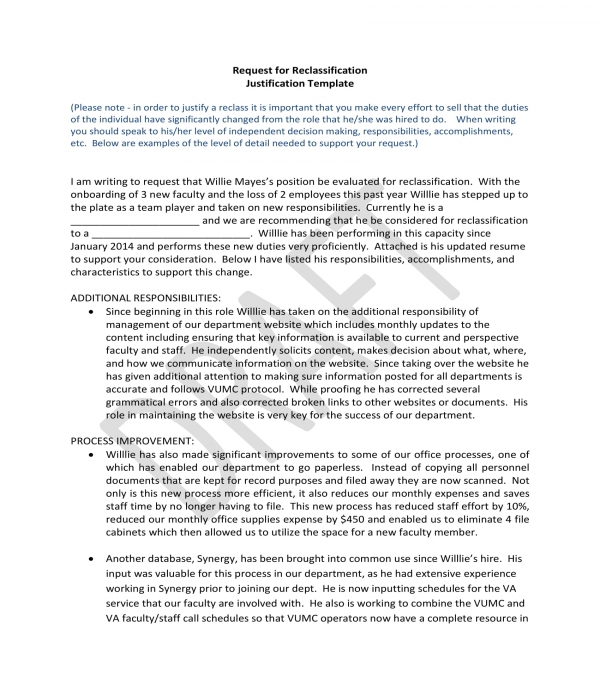 FREE 12+ Reclassification Request Form Samples, PDF, MS Word, Google ...