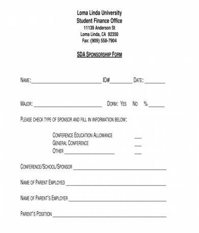 FREE 12+ Student Finance Forms in PDF| MS Word