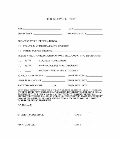 FREE 12+ Student Finance Forms in PDF| MS Word