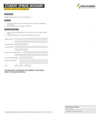 FREE 12+ Student Finance Forms in PDF| MS Word