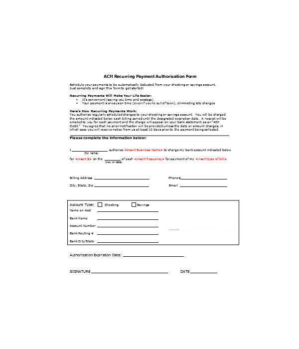 FREE 11+ Bank Authorization Forms in PDF | MS Word