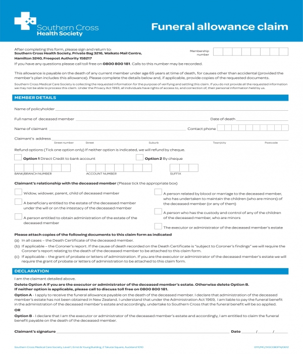 FREE 36+ Allowance Form Samples, PDF, MS Word, Google Docs, Excel