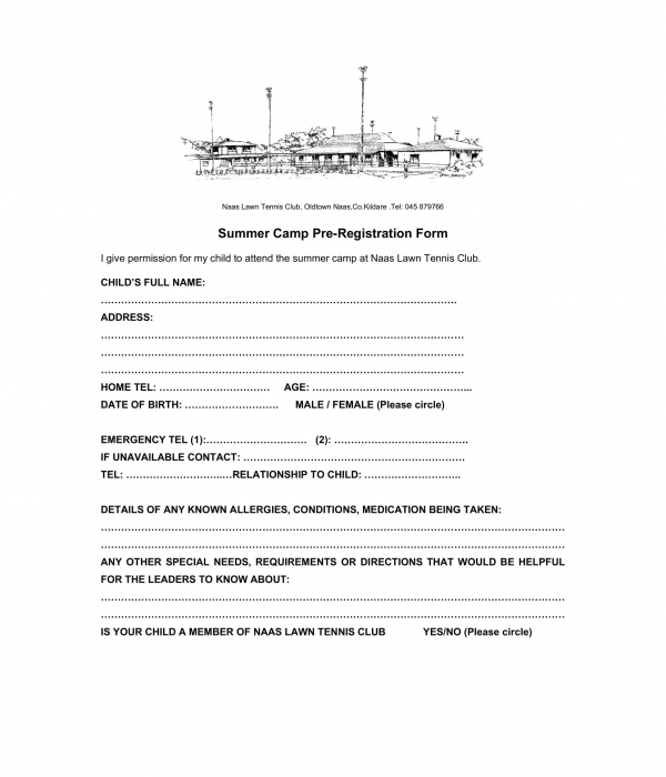 15+ Summer Camp Registration Form Samples, PDF, MS Word, Google Docs