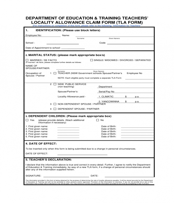 FREE 36+ Allowance Form Samples, PDF, MS Word, Google Docs, Excel