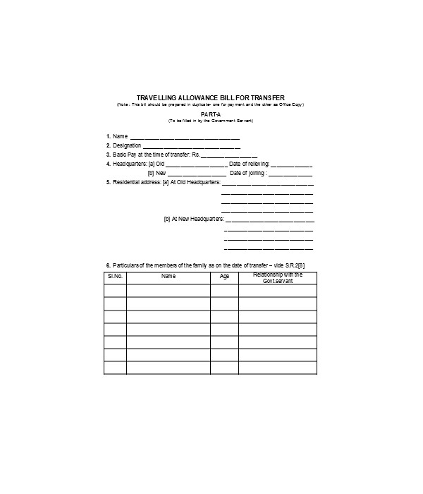 FREE 32+ Allowance Forms in PDF | MS Word | Excel
