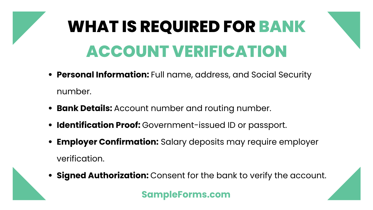 FREE 12+ Bank Verification Form Samples, PDF, MS Word, Google Docs