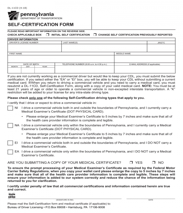 FREE 16+ Self-Certification Form Samples, PDF, MS Word, Google Docs
