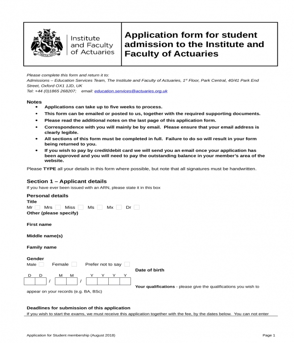 Free 6 Student Statement Forms In Sample Example Format