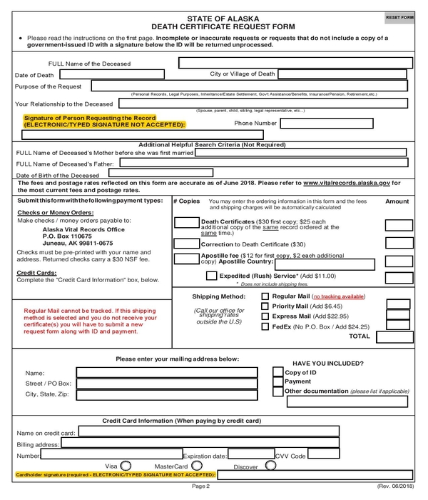 FREE 10+ Death Certificate Form Samples, PDF, MS Word, Google Docs