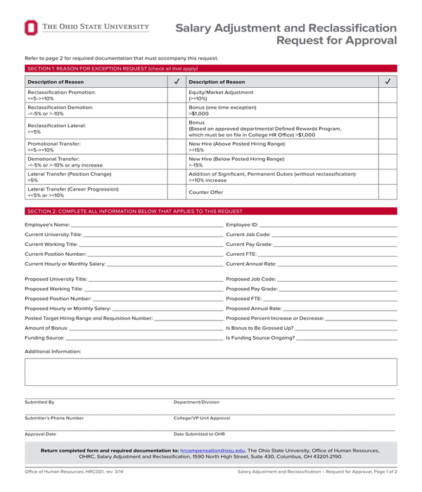 FREE 11+ Employee Pay Increase Form Samples, PDF, MS Word, Google Docs