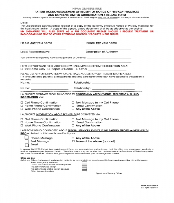FREE 8+ Acknowledgment of Receipt Forms in PDF | MS Word