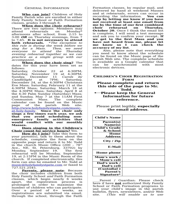 FREE 15+ Church Registration Form Samples, PDF, MS Word, Google Docs