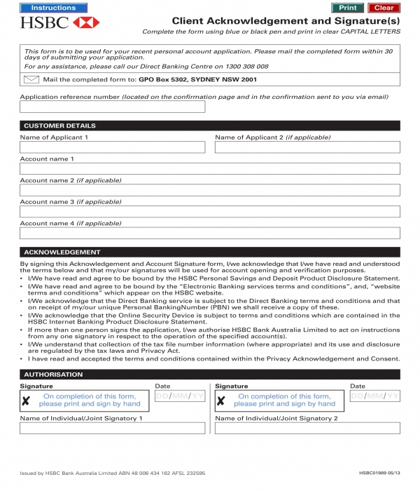 FREE 6+ Client Acknowledgment Forms in PDF | MS Word