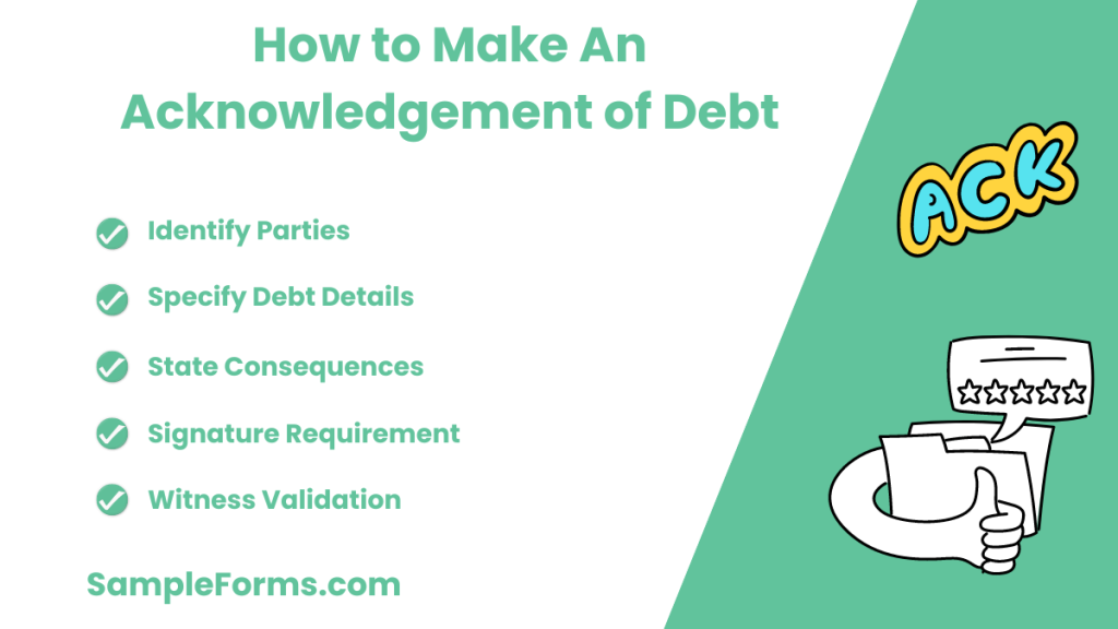 FREE 8+ Debt Acknowledgment Form Samples, PDF, MS Word, Google Docs