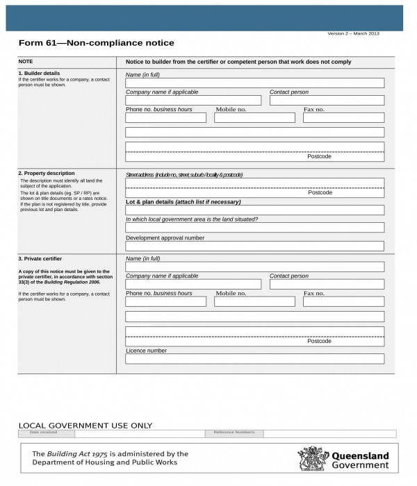 FREE 6+ Compliance Notice Forms in PDF | MS Word