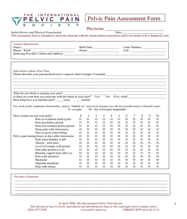 FREE 15+ Physical Therapy Assessment Form Samples, PDF, MS Word, Google ...