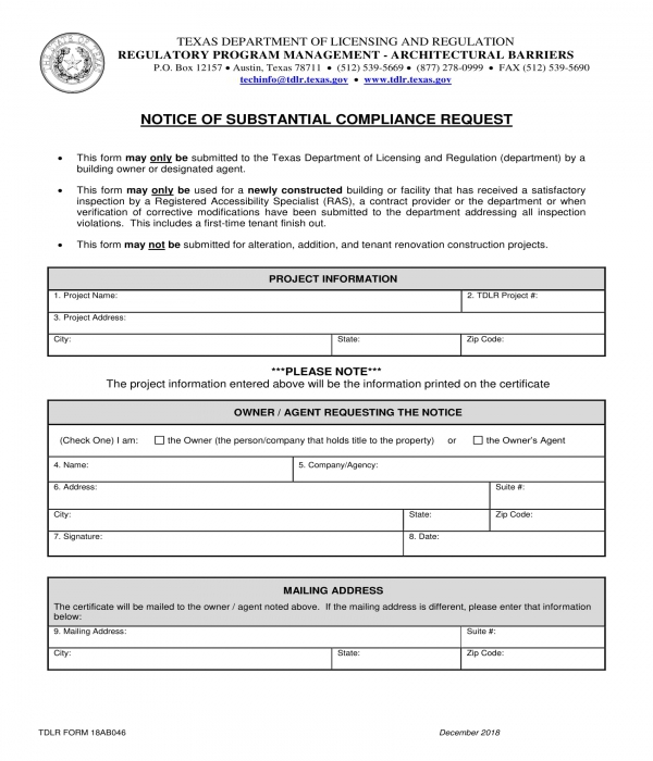 FREE 6+ Compliance Notice Forms in PDF | MS Word