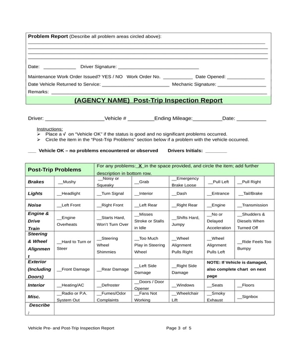 FREE 13+ Inspection Report Form Samples, PDF, MS Word, Google Docs