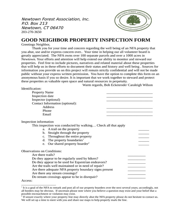 FREE 13+ Inspection Report Form Samples, PDF, MS Word, Google Docs