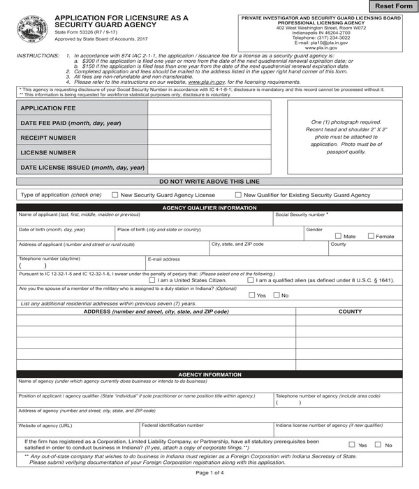 FREE 8+ Security Guard Application Form Samples, PDF, MS Word, Google Docs