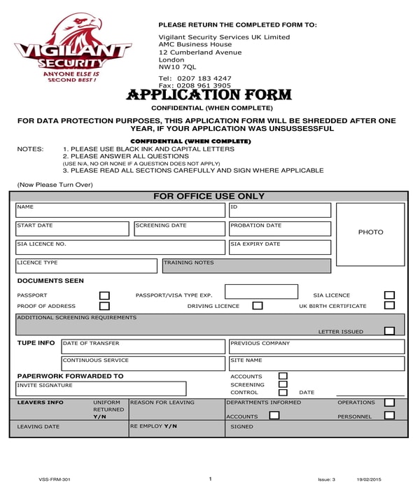 Color Sheets For Kids Job Application Form Sample