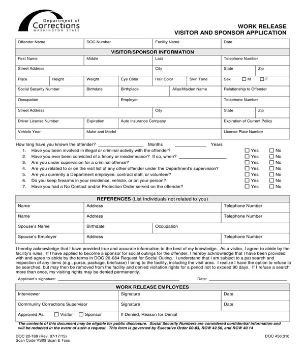 FREE 10+ Sponsor Application Forms in PDF | MS Word | Excel