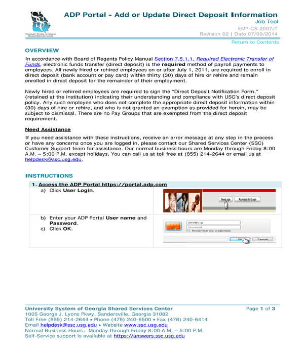 Adp Employee Information Form