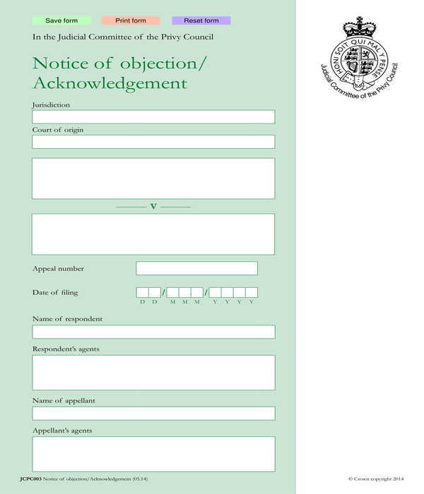 FREE 11+ Notice of Objection Forms in PDF | MS Word