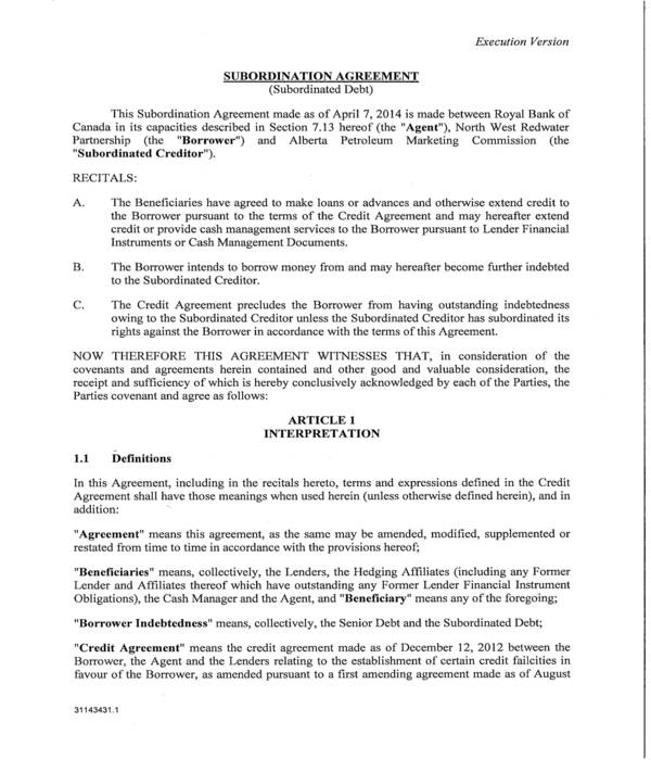 FREE 10+ Subordination Agreement Forms in PDF | MS Word